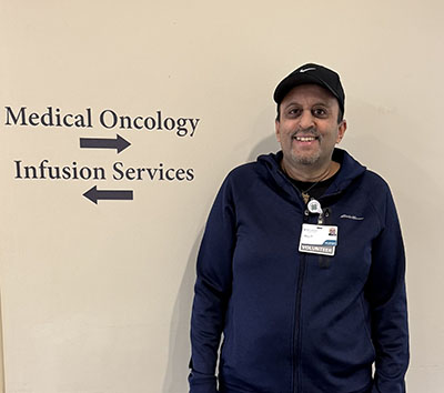 Former patient thoughtfully volunteers to support those currently ...