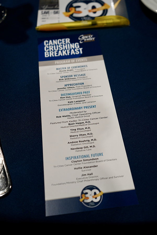 Cancer Crushing Breakfast | Tri-Cities Cancer Foundation